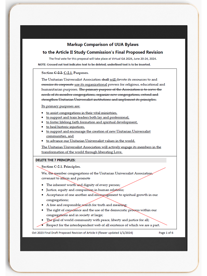 Where are the 7 Principles? – The rewrite of the UUA bylaws abandons ...